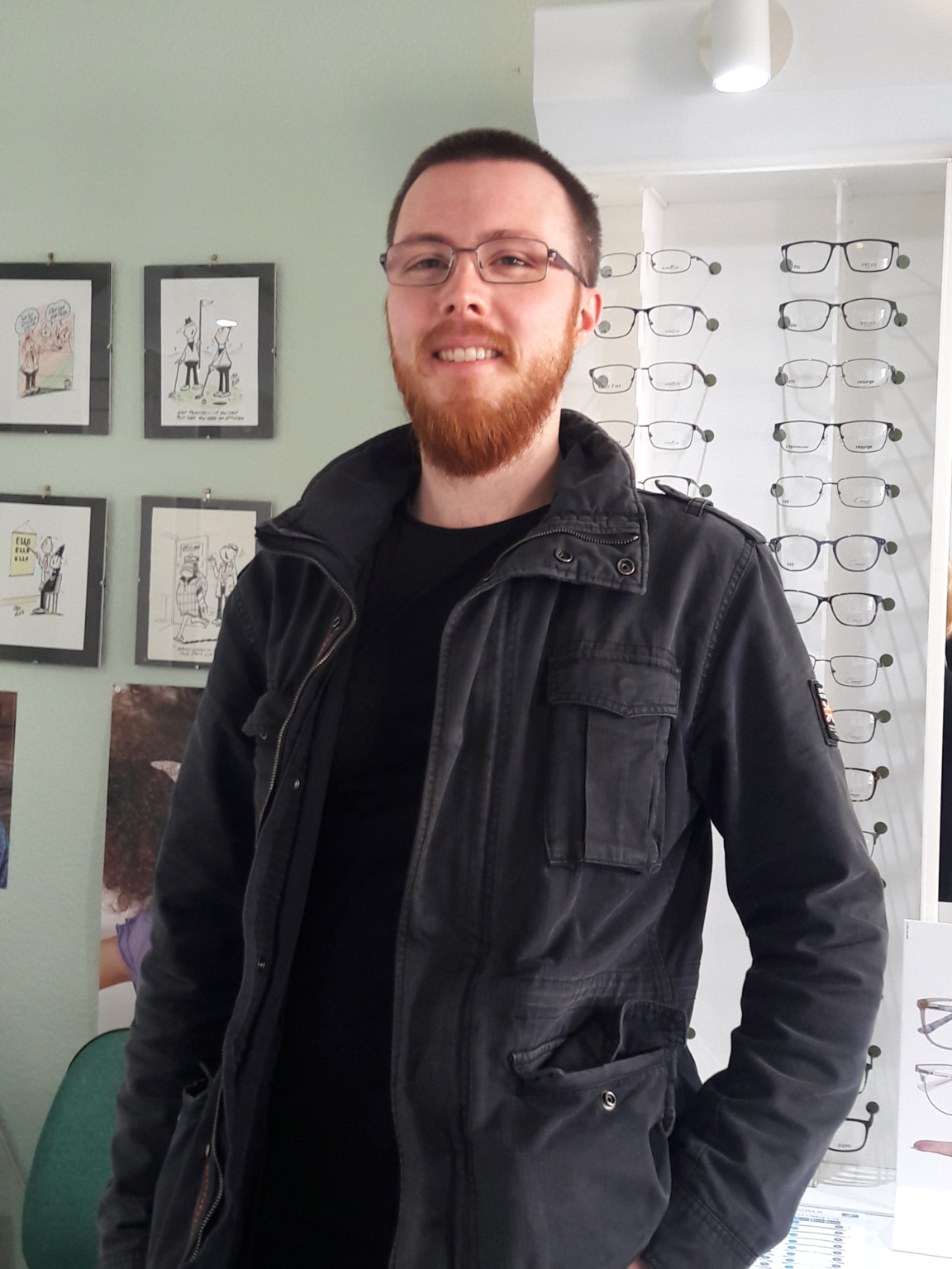 Ross's new glasses - Lindsay & Johnson Opticians