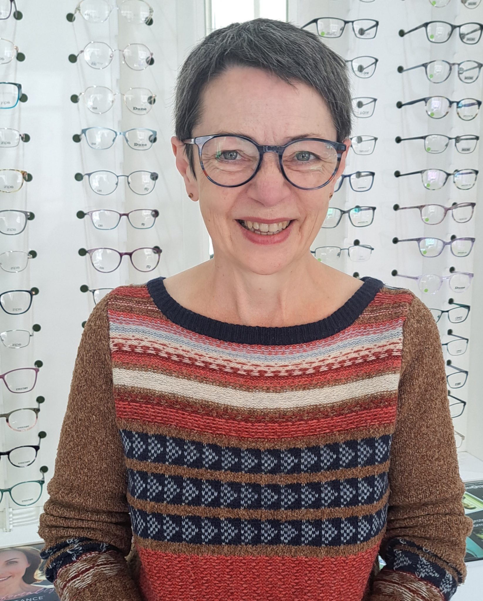 Fiona's new glasses - Lindsay & Johnson Opticians